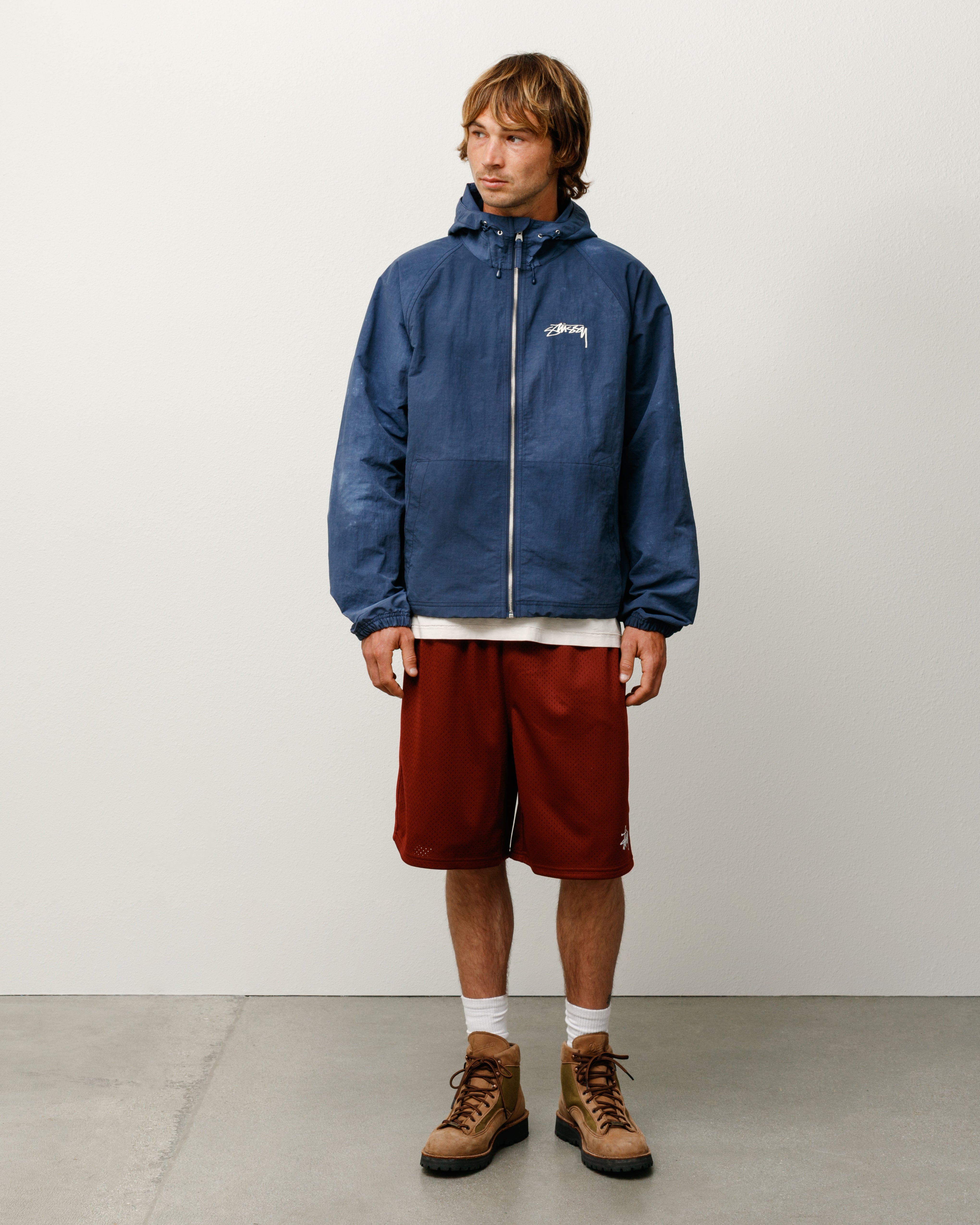 Basic Mesh Short in dark red – Stüssy Europe