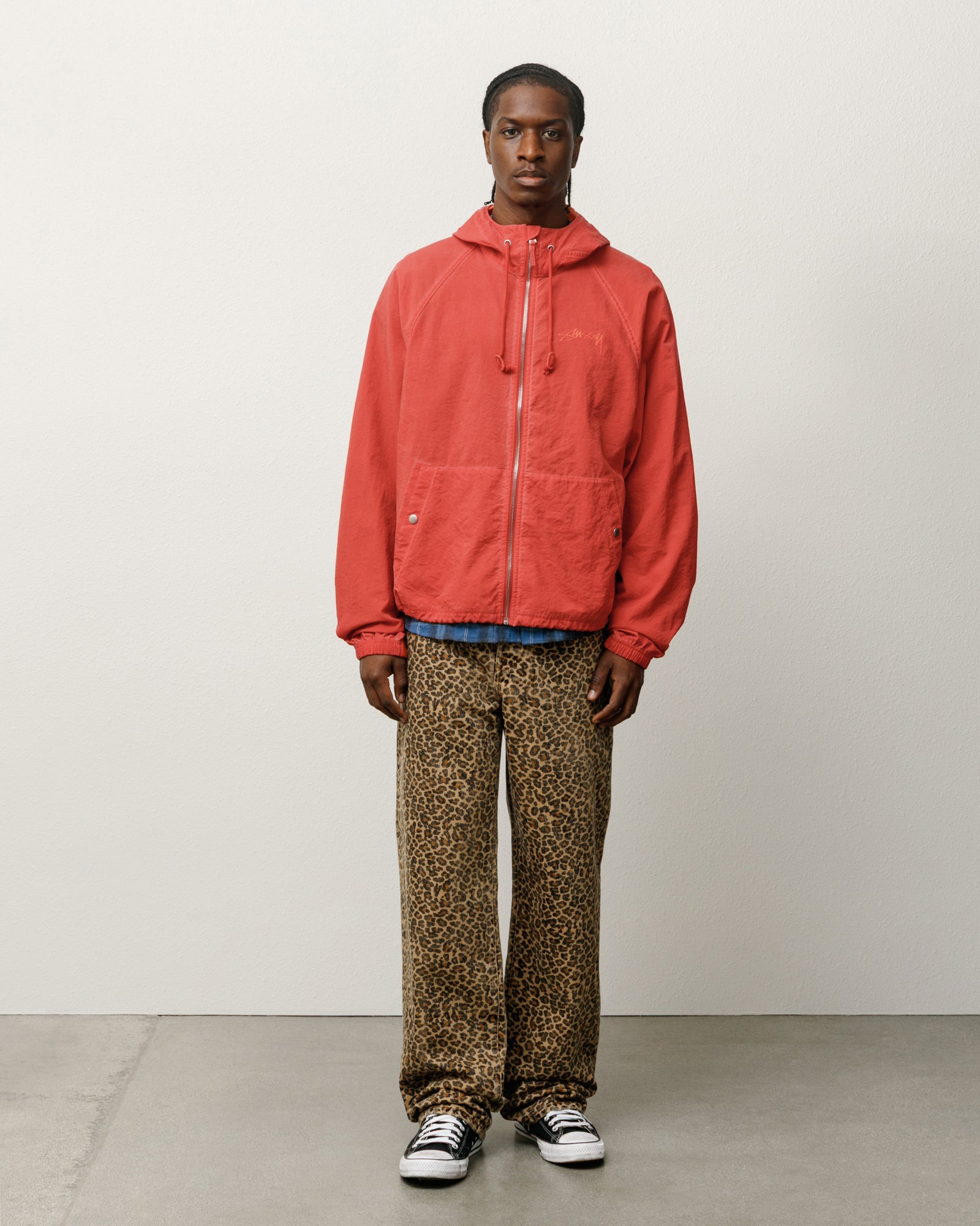 Beach Shell Garment Dyed in red – Stüssy Europe